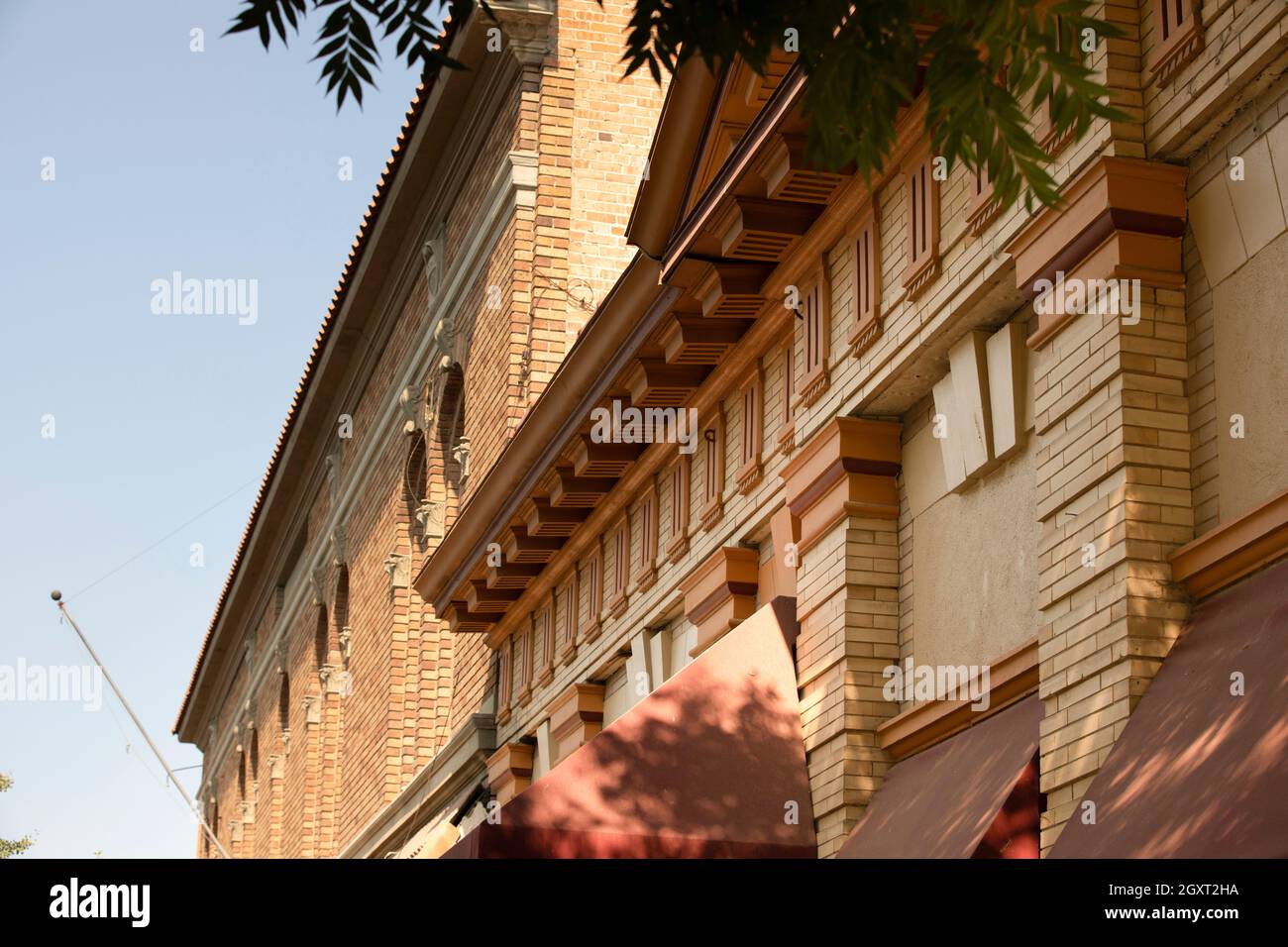 Morning view of the historic downtown area of Tulare, California, USA ...