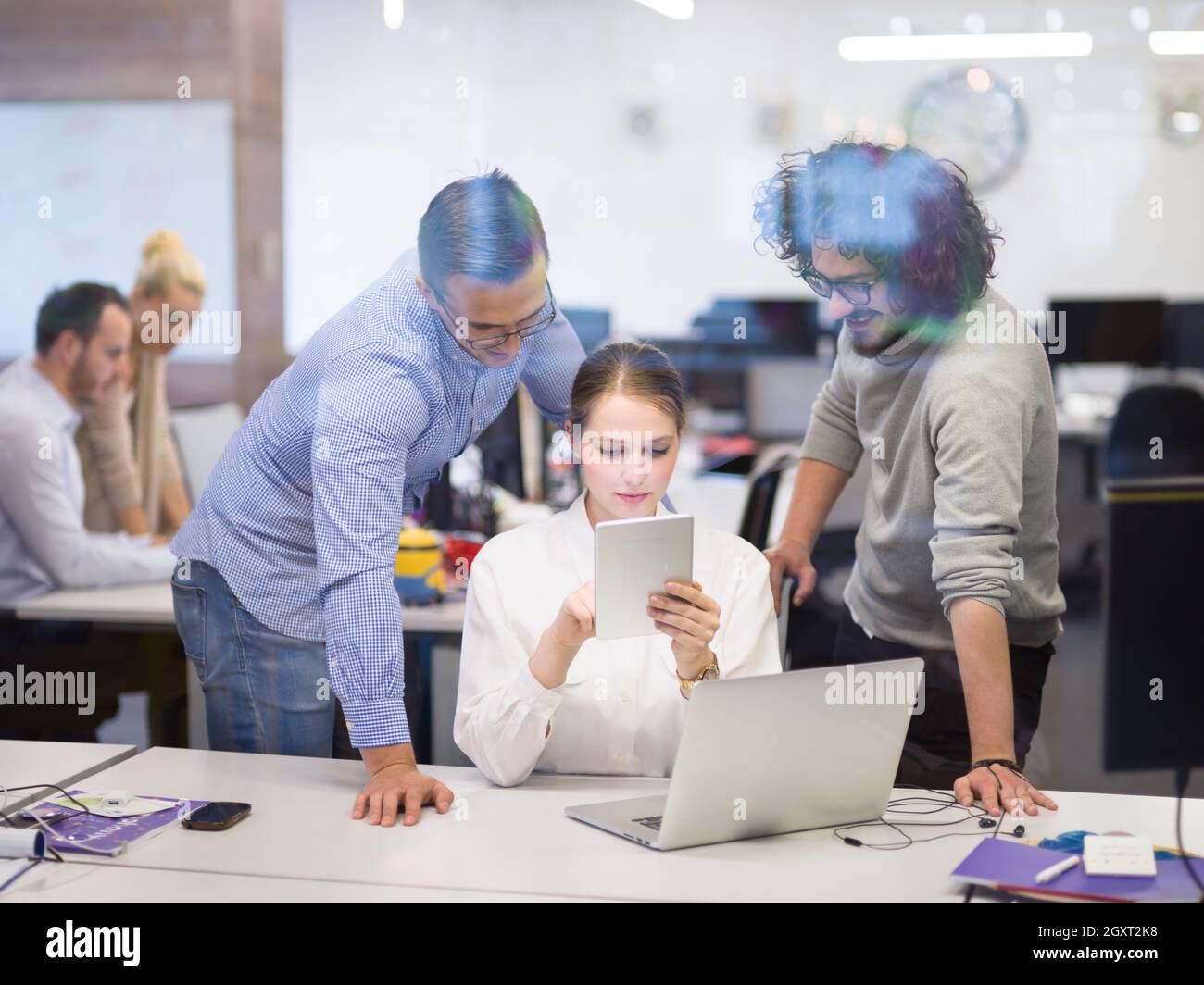 Portrait Of Successful Business people Entrepreneur At Busy startup ...
