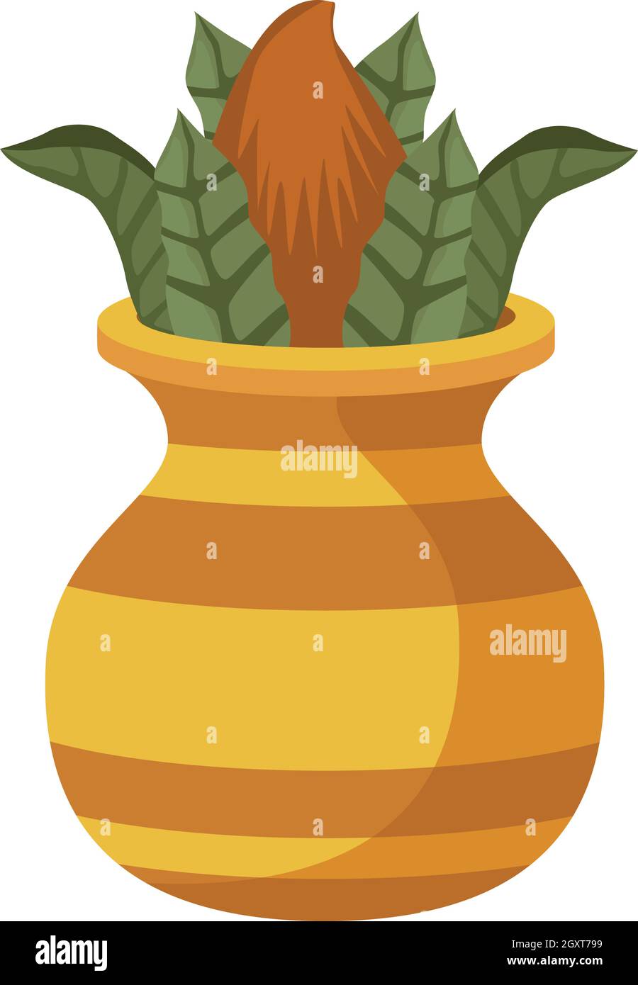 Golden kalash Stock Vector Images - Alamy