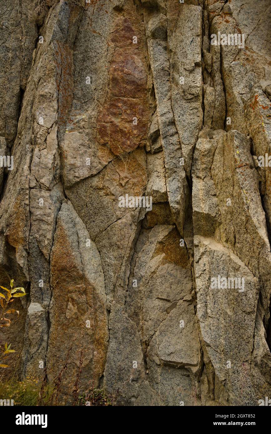 Close up of mountain rock face. displaying ;lines, texture, repeating ...