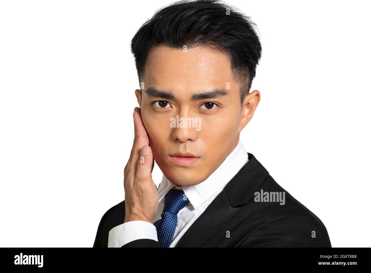 Face skin care concept handsome hi-res stock photography and images - Alamy