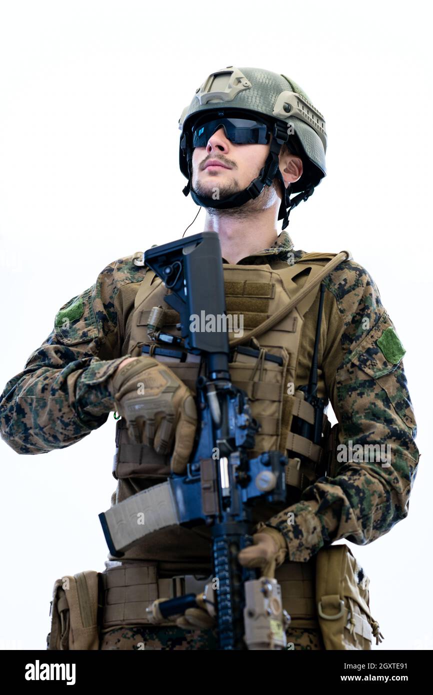 american marine corps special operations modern warfare soldier with ...