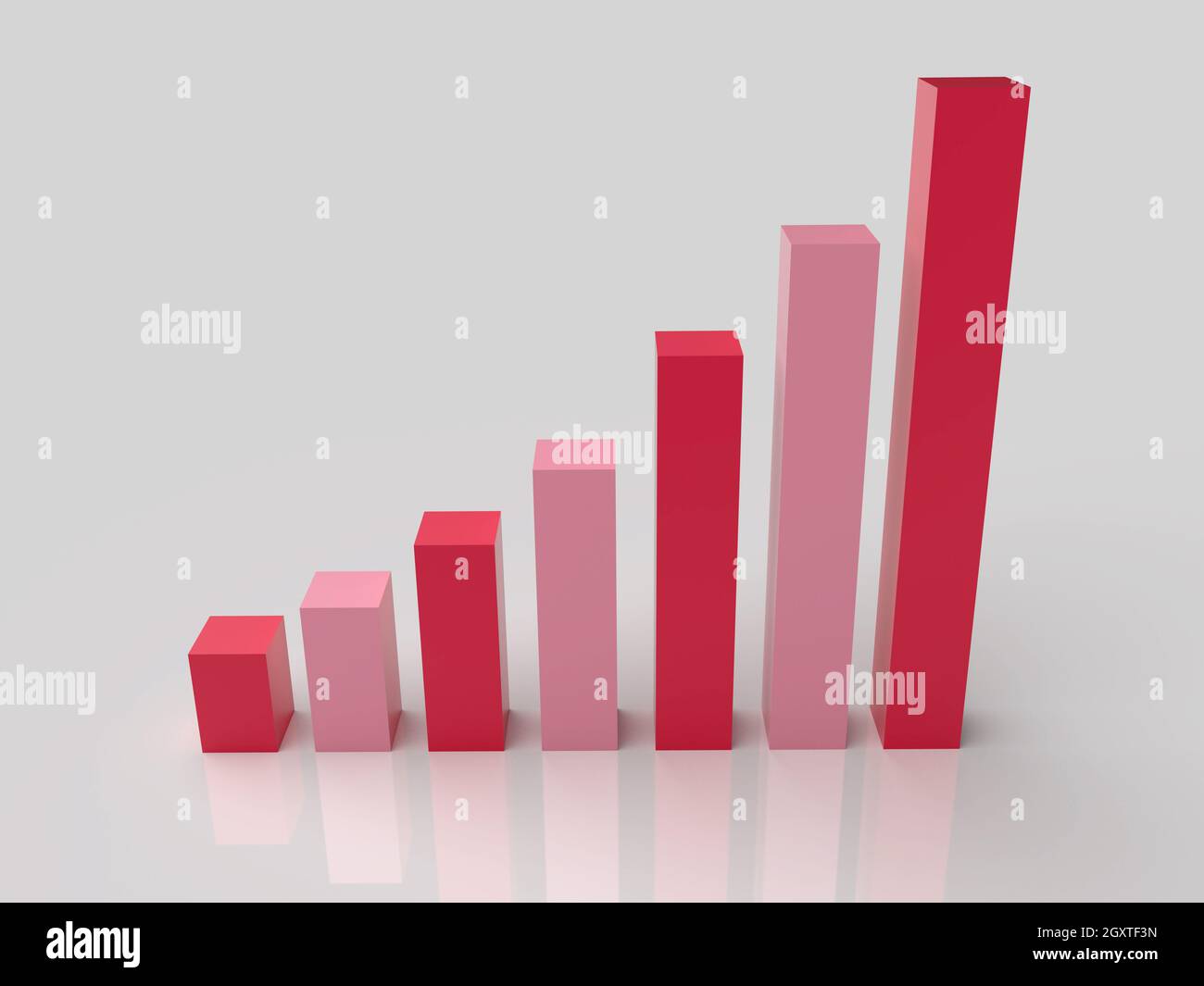 Illustration of diagram with the growing progress. Business concepts ...