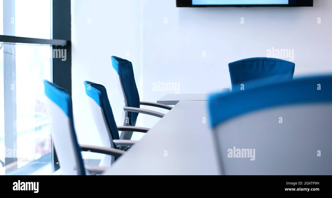 Interior View Of Empty Meeting Room Stock Photo - Alamy
