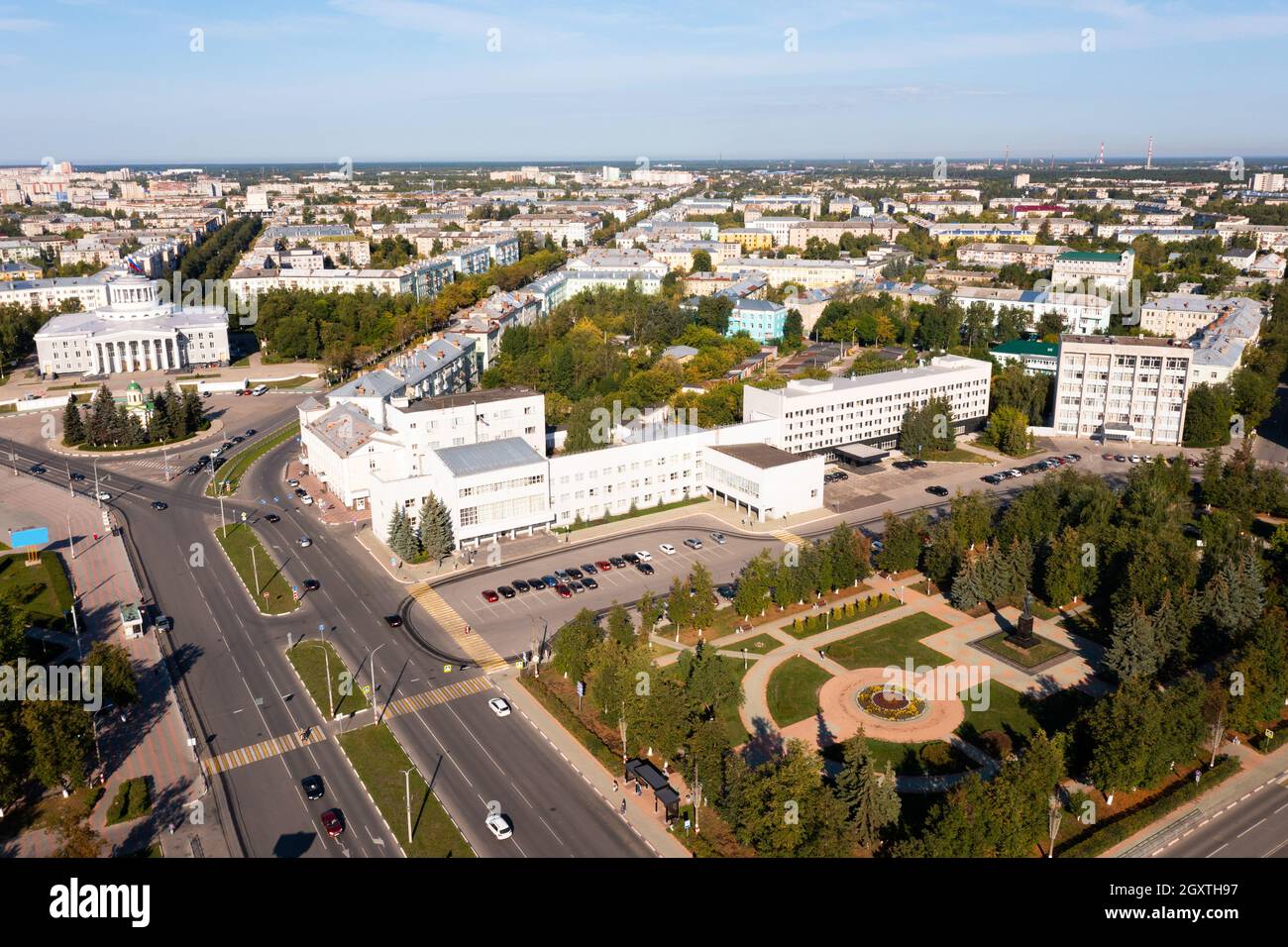 Aerial photo of Russian city Dzerzhinsk Stock Photo - Alamy
