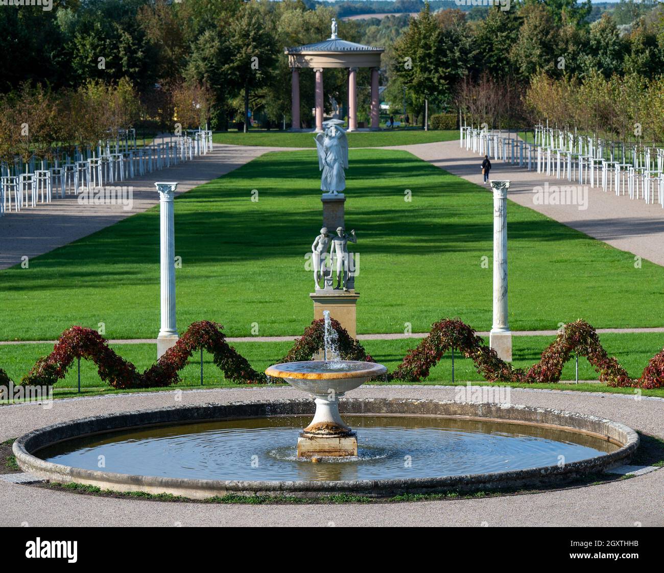 Neustrelitz, Germany. 01st Oct, 2021. View of the sculptures and the ...