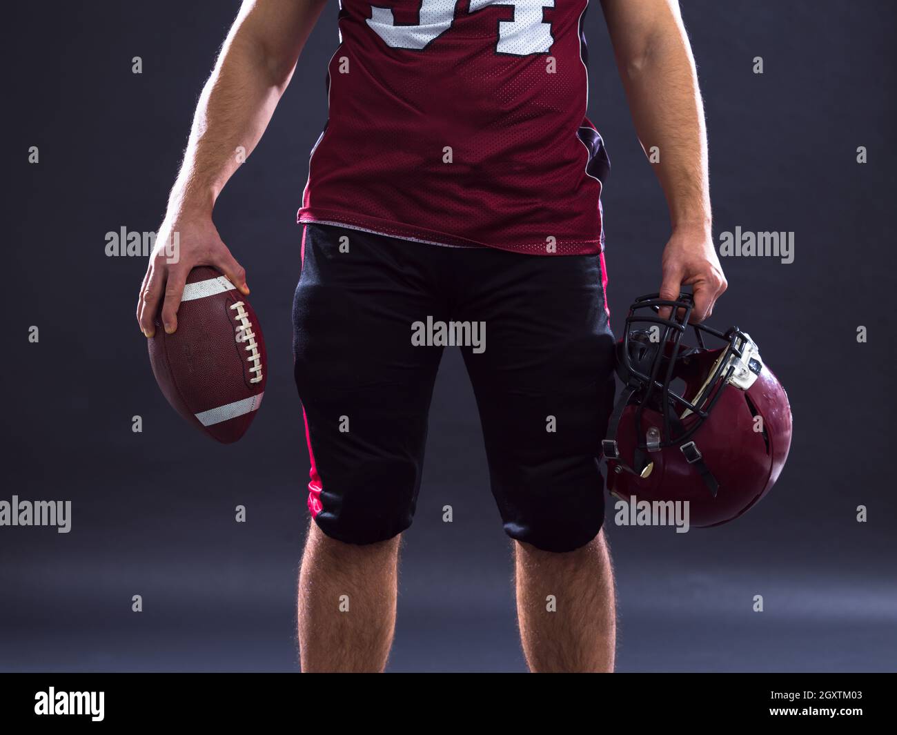 Closeup portrait football player hi-res stock photography and images ...