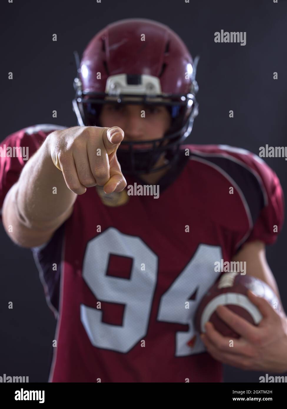 American football player finger pointing hi-res stock photography and ...