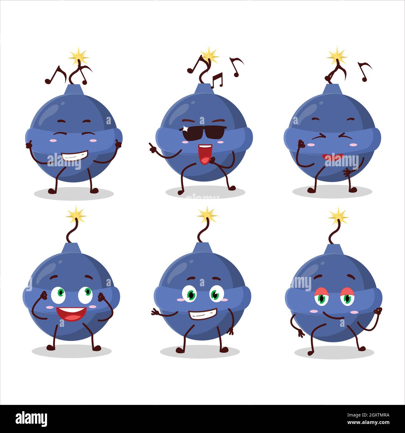 An image of smoke bomb firework dancer cartoon character enjoying the ...