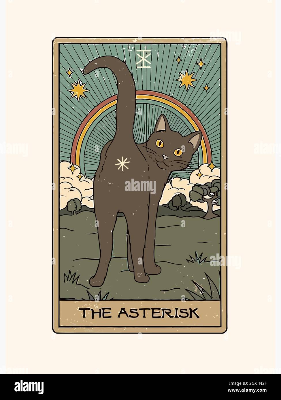 tarot fortune telling card illustration Stock Photo - Alamy