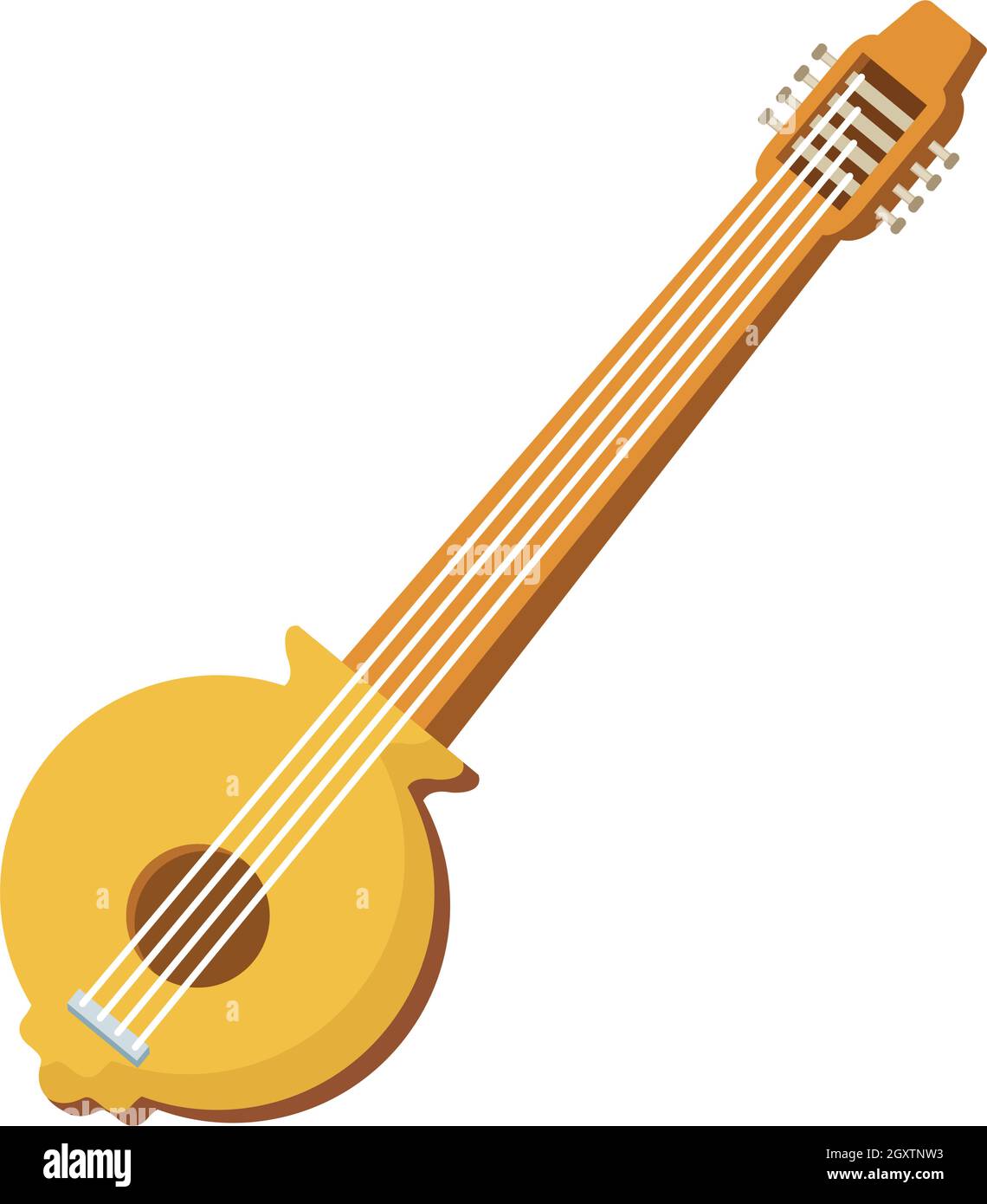 sitar musical instrument Stock Vector Image & Art - Alamy