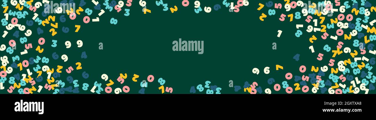 Falling pastel numbers. Math study concept with flying digits. Grand ...