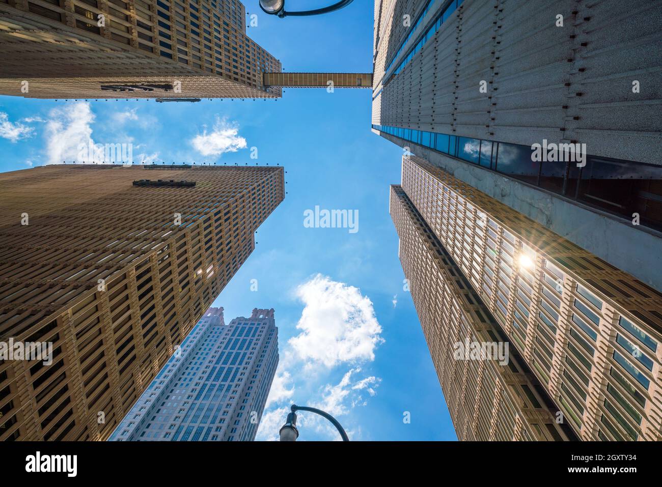Office building in downtown Atlanta with blue sky Stock Photo - Alamy