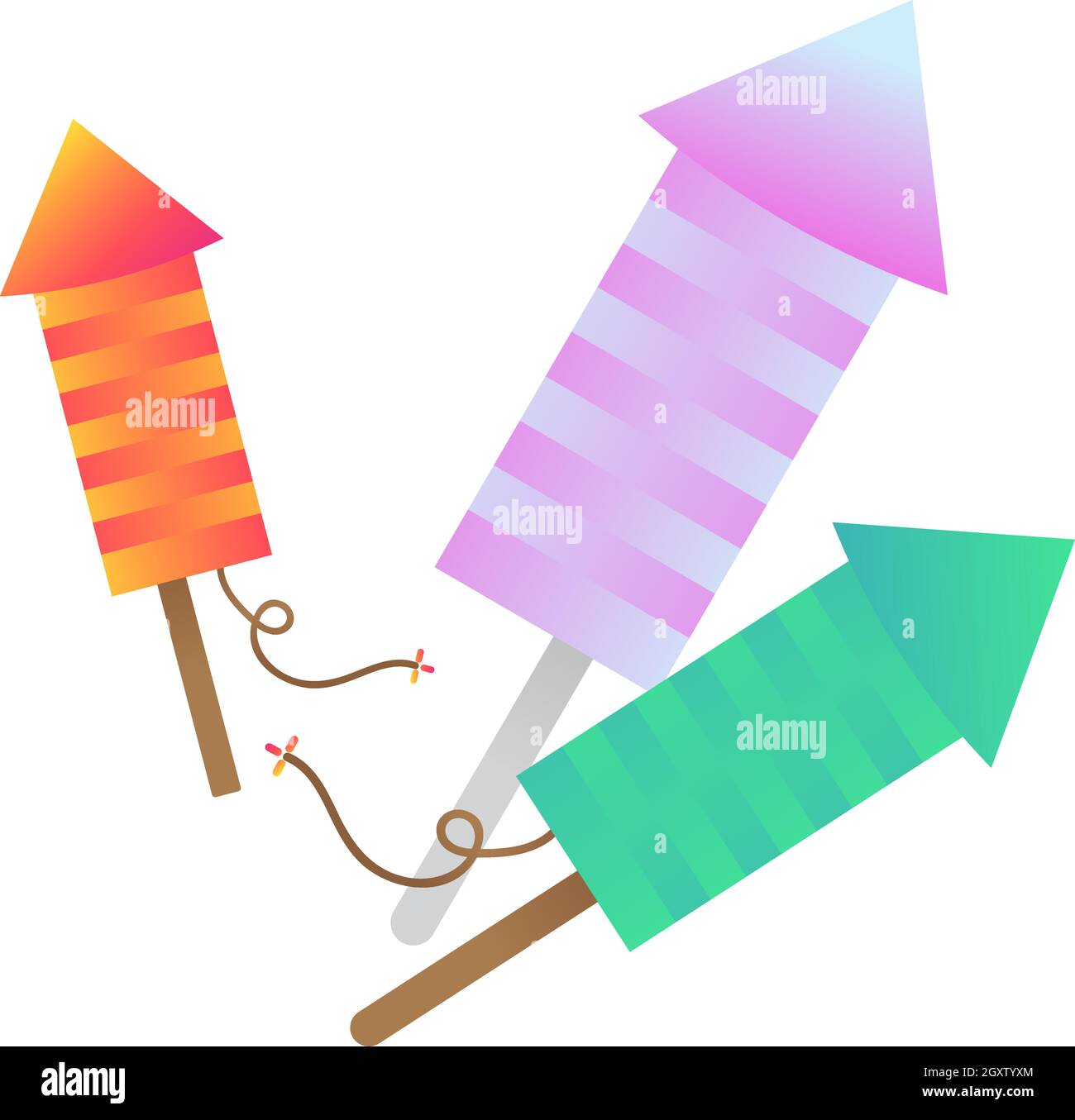 Firework rocket icon vector fire cracker on white Stock Vector Image ...