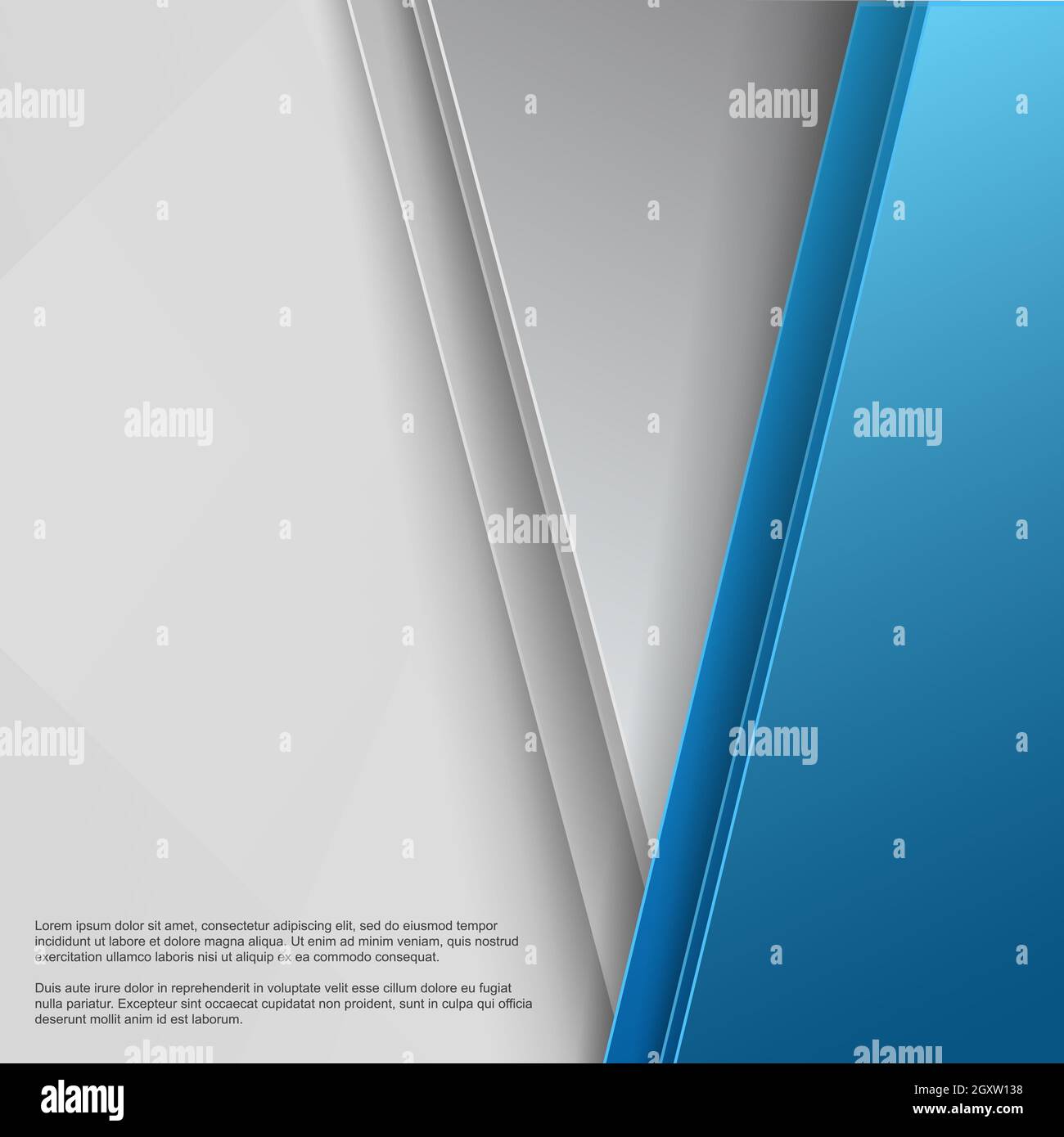 White and blue background, web template for text - Vector illustration ...