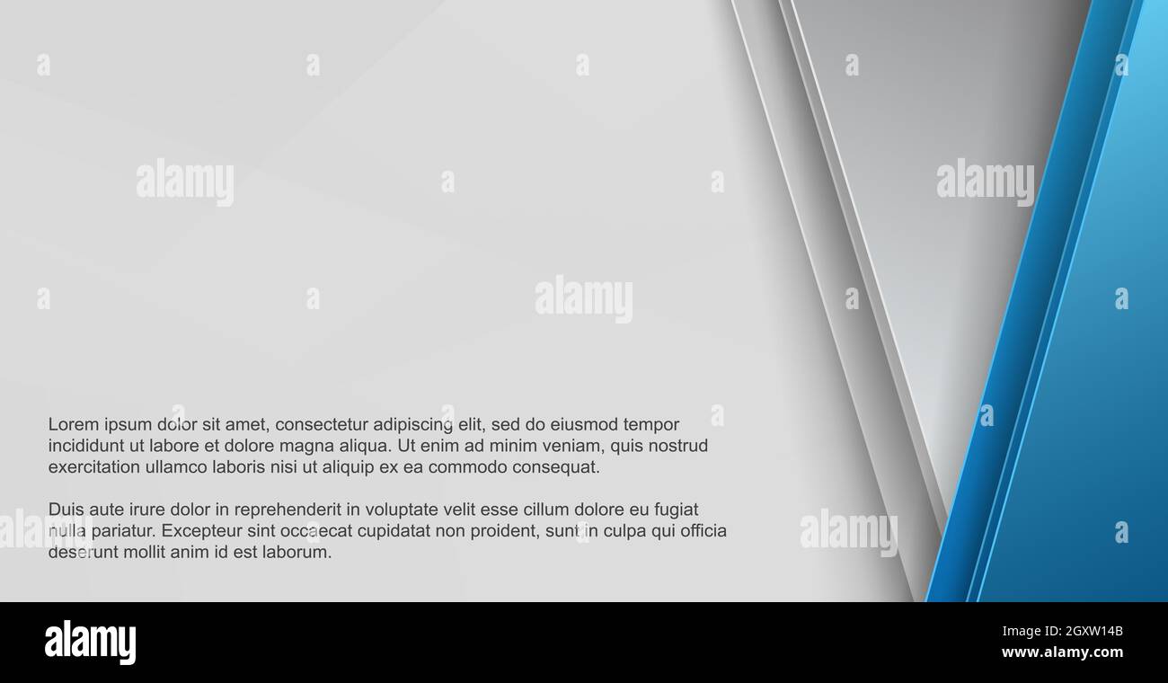 White and blue background, web template for text - Vector illustration ...