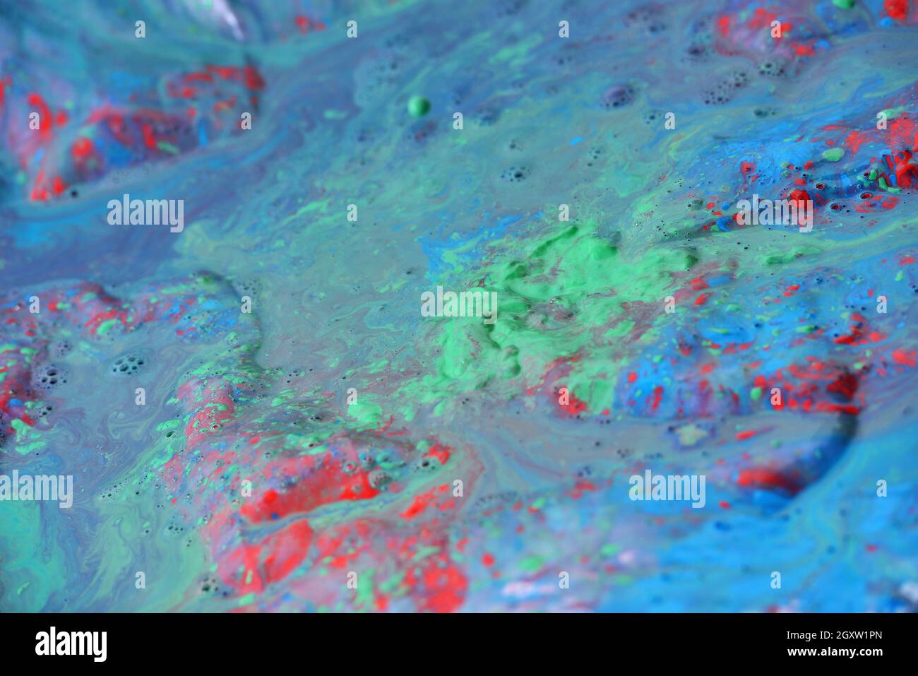 Colored splashes in abstract shape, isolated on white background Stock ...