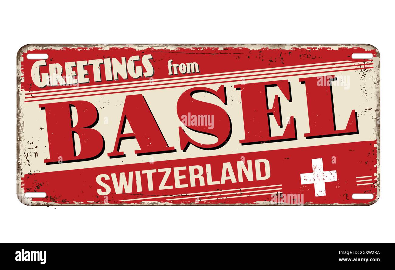 Basel switzerland road sign Stock Vector Images - Alamy