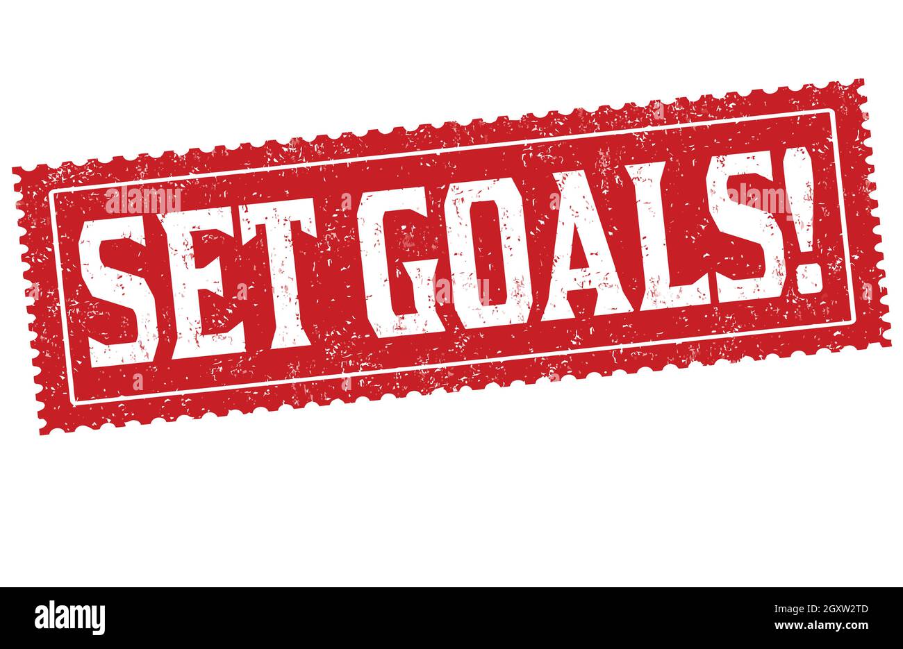 Set goals grunge rubber stamp on white background, vector illustration ...