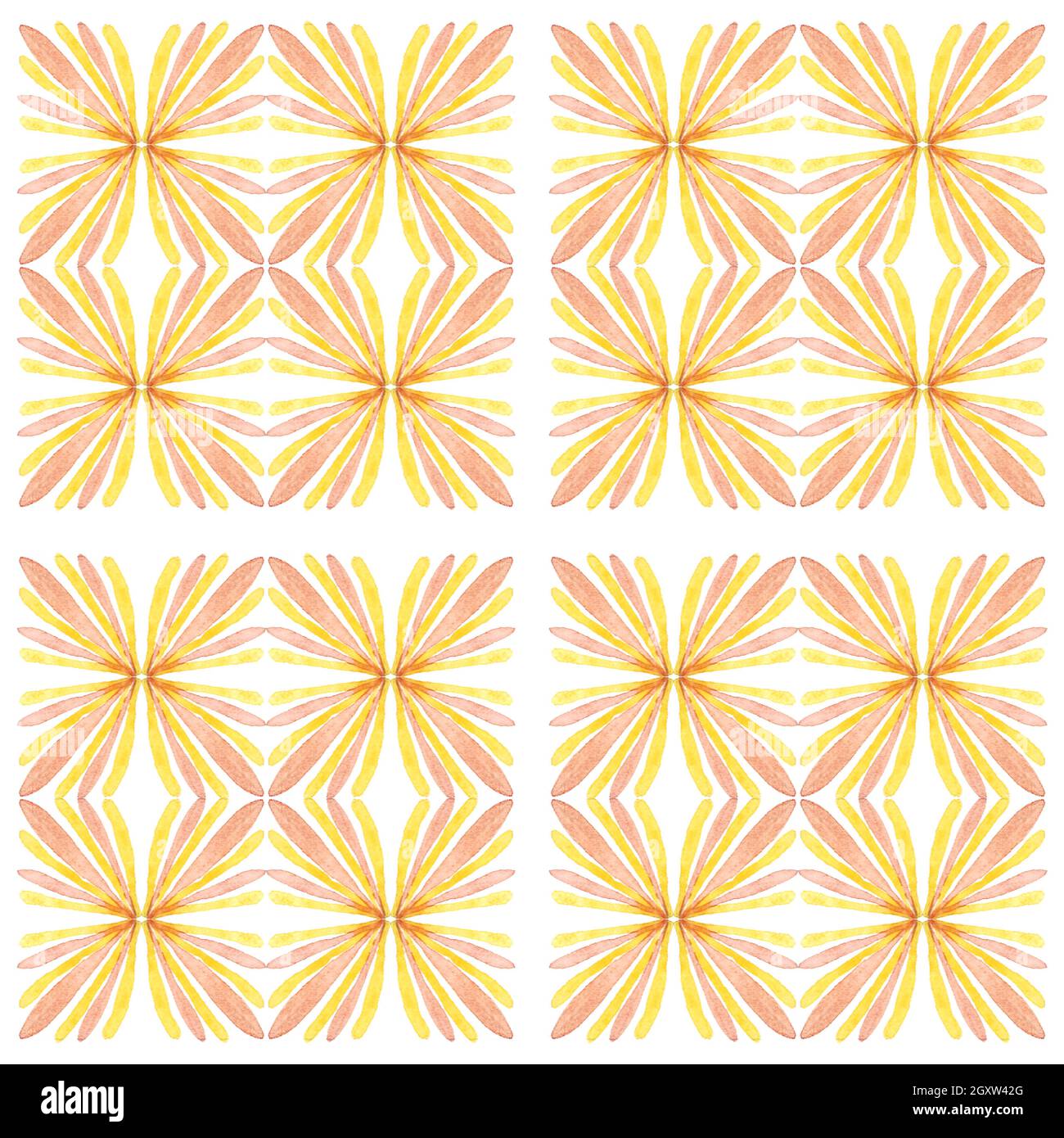 Azulejo watercolor seamless pattern. Traditional Portuguese ceramic ...