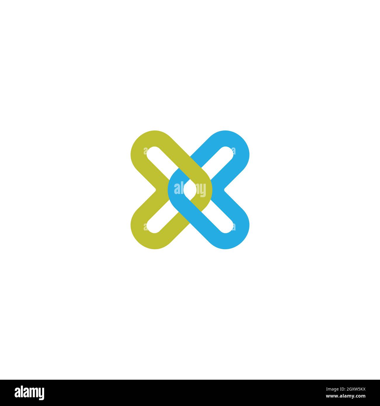 x arrow blue modern design logo vector Stock Vector Image & Art - Alamy