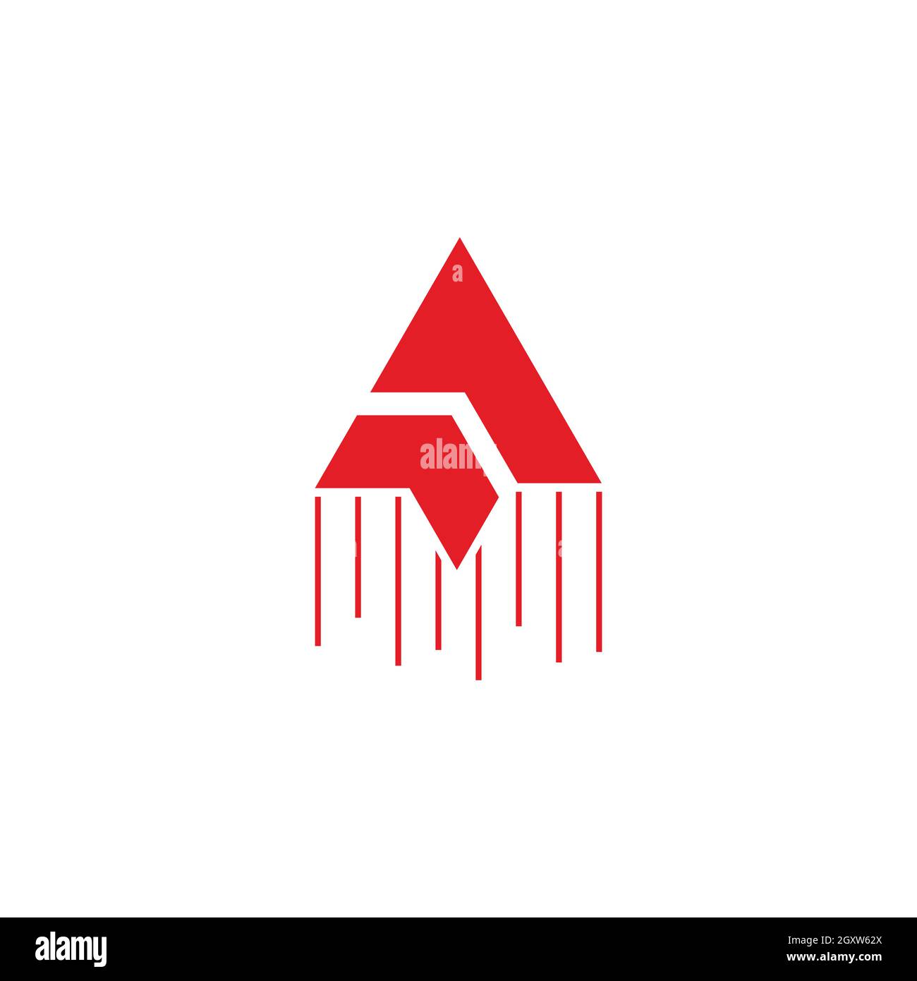 arrow swoosh flying kite simple geometric logo vector Stock Vector ...