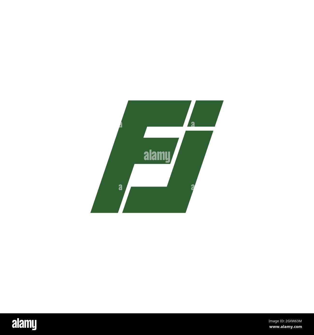 letter fj simple line art geometric logo vector Stock Vector Image ...
