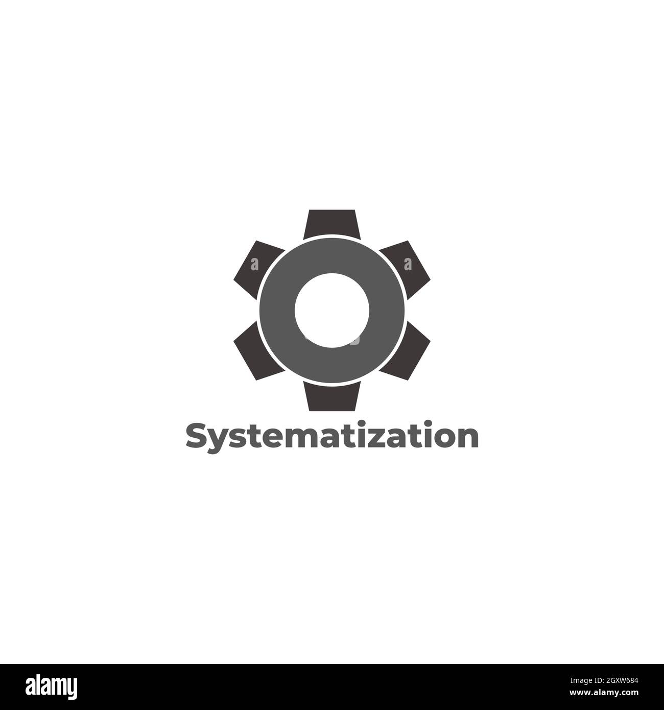 cog wheel simple system symbol vector Stock Vector Image & Art - Alamy