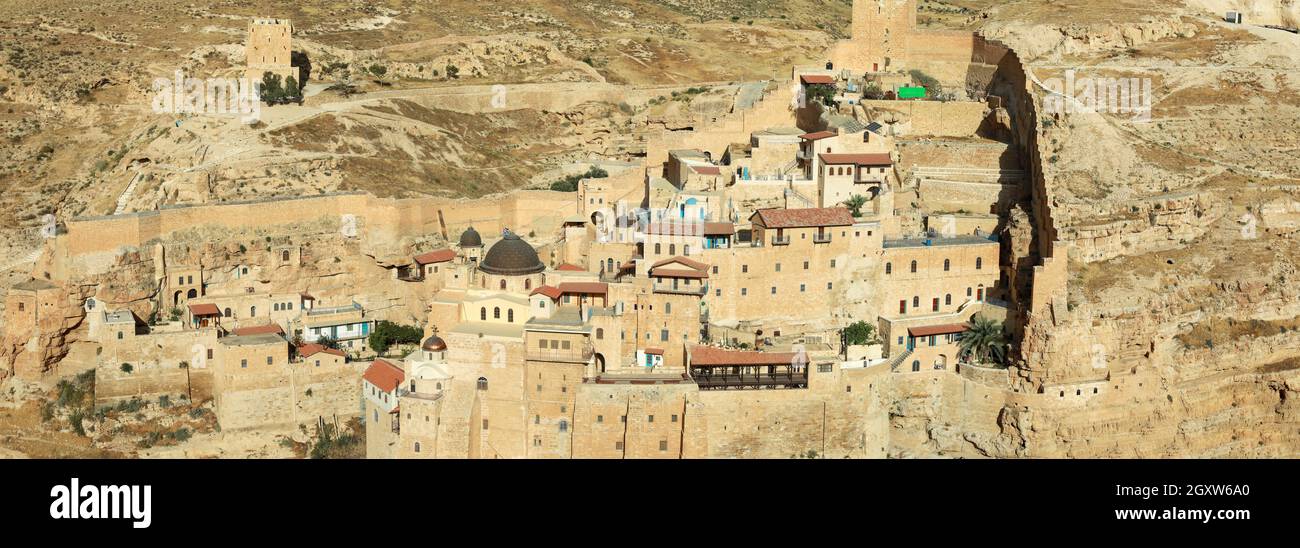 Mar Saba Greek Orthodox Monastery in Israel Stock Photo - Alamy