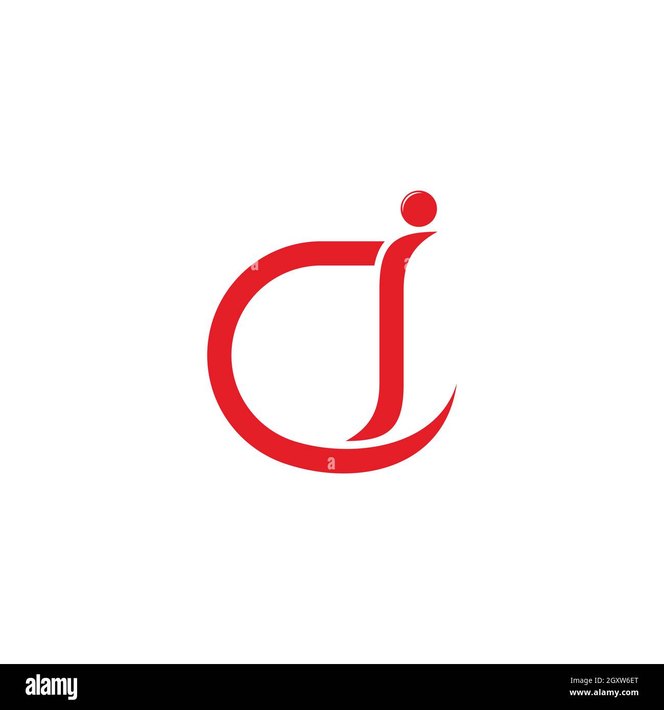 letter cj simple curves geometric line logo vector Stock Vector Image & Art - Alamy