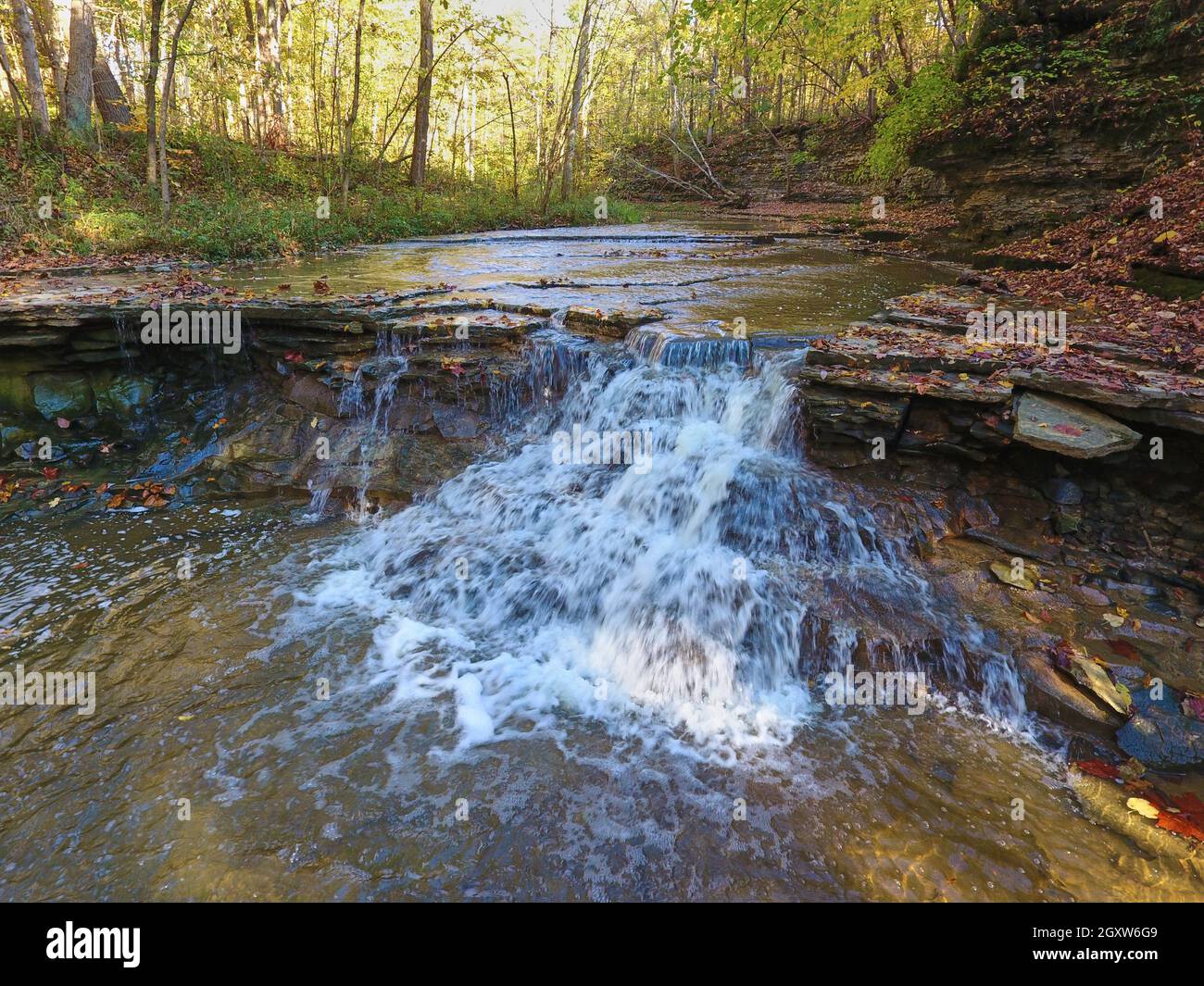 Flat land with waterfall hi-res stock photography and images - Alamy