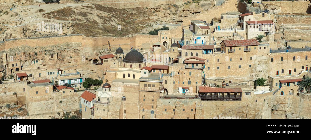 Mar Saba Greek Orthodox Monastery in Israel Stock Photo - Alamy