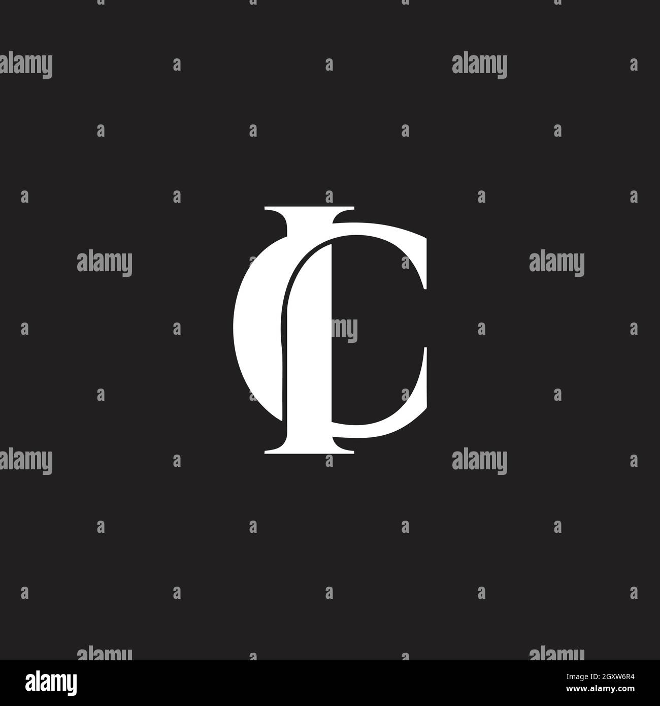 letter ci simple linked geometric logo vector Stock Vector Image & Art ...