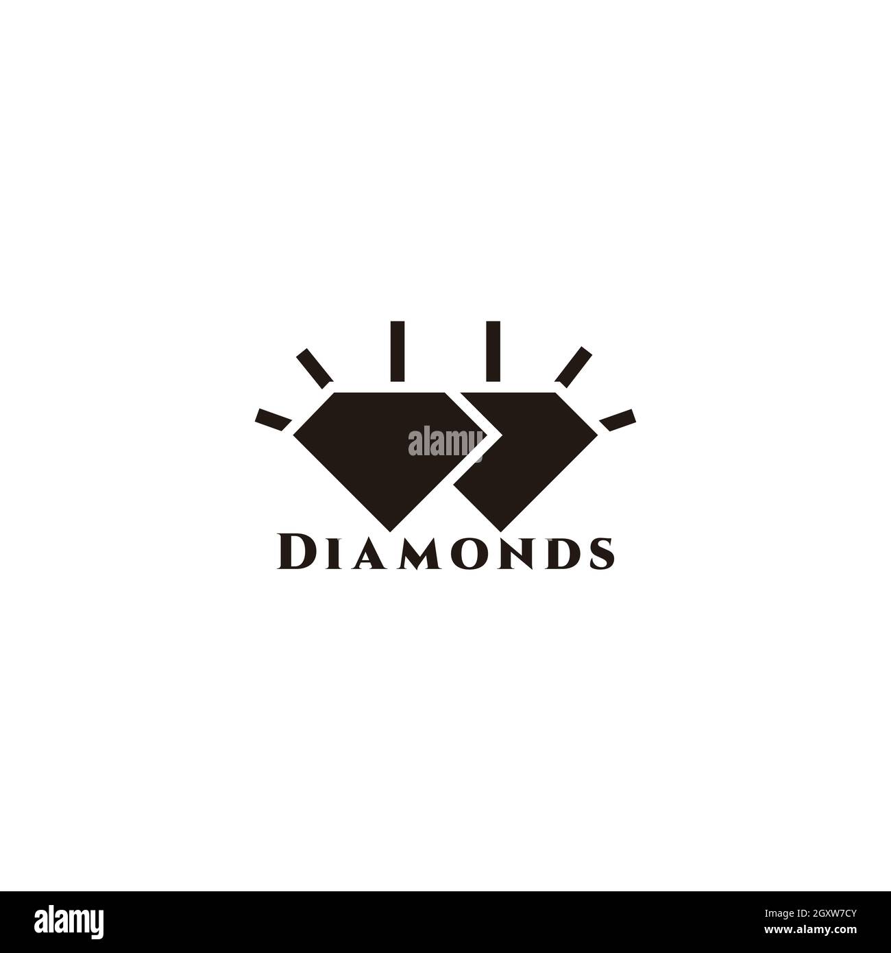 simple diamond group object geometric logo vector Stock Vector Image ...