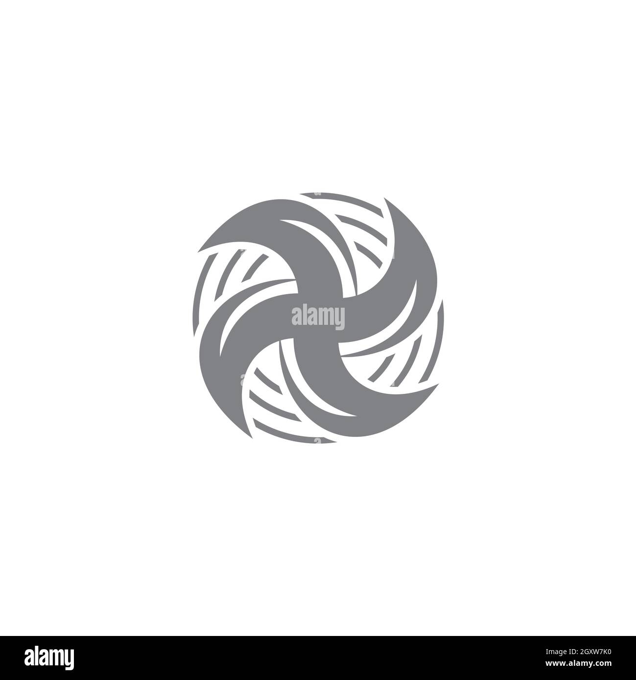 swirl air motion simple geometric design logo vector Stock Vector Image ...