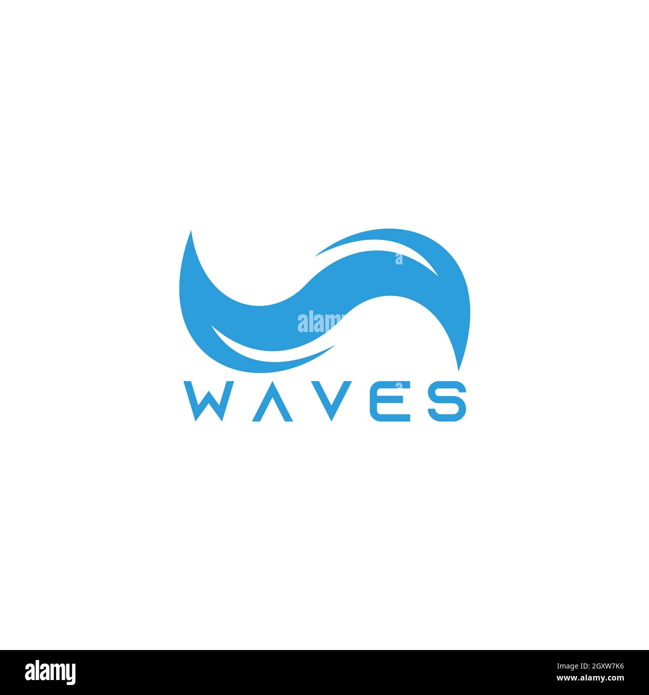 motion blue waves simple geometric design logo vector Stock Vector ...