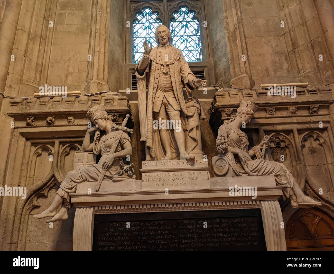 Beckford statue guildhall hi-res stock photography and images - Alamy