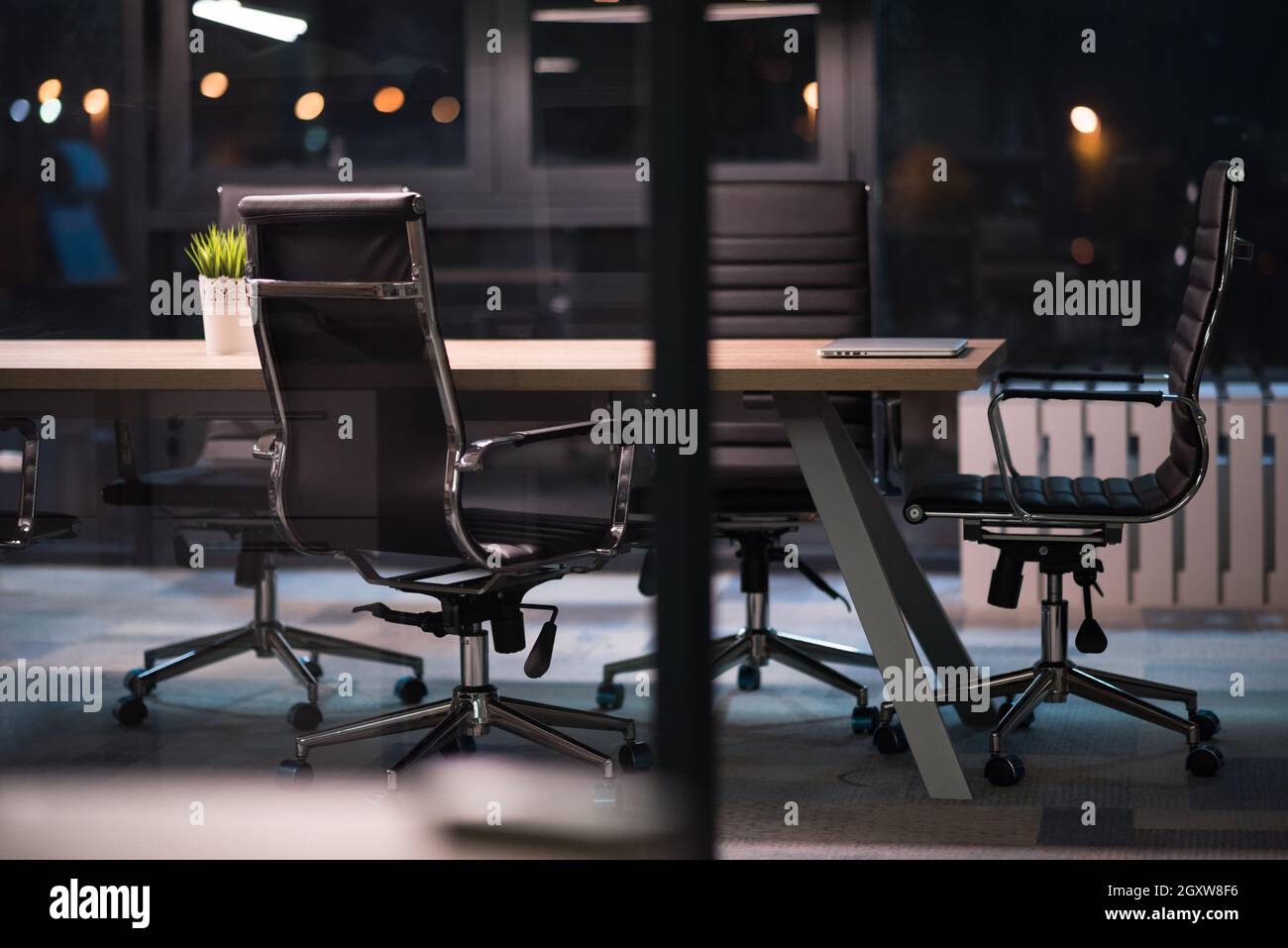 Empty Modern Open Plan Office Stock Photo - Alamy