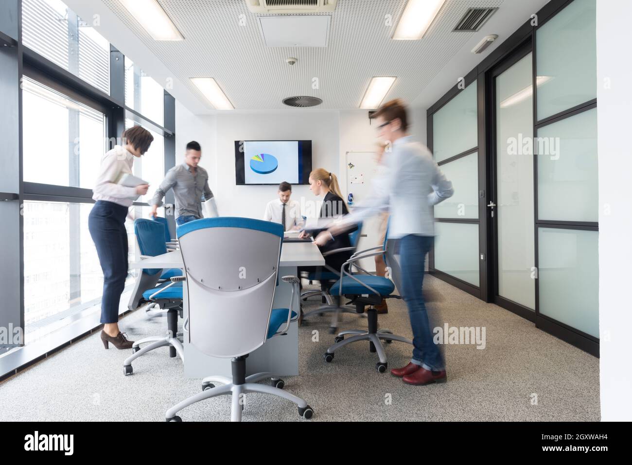 Group business people entering office hi-res stock photography and ...