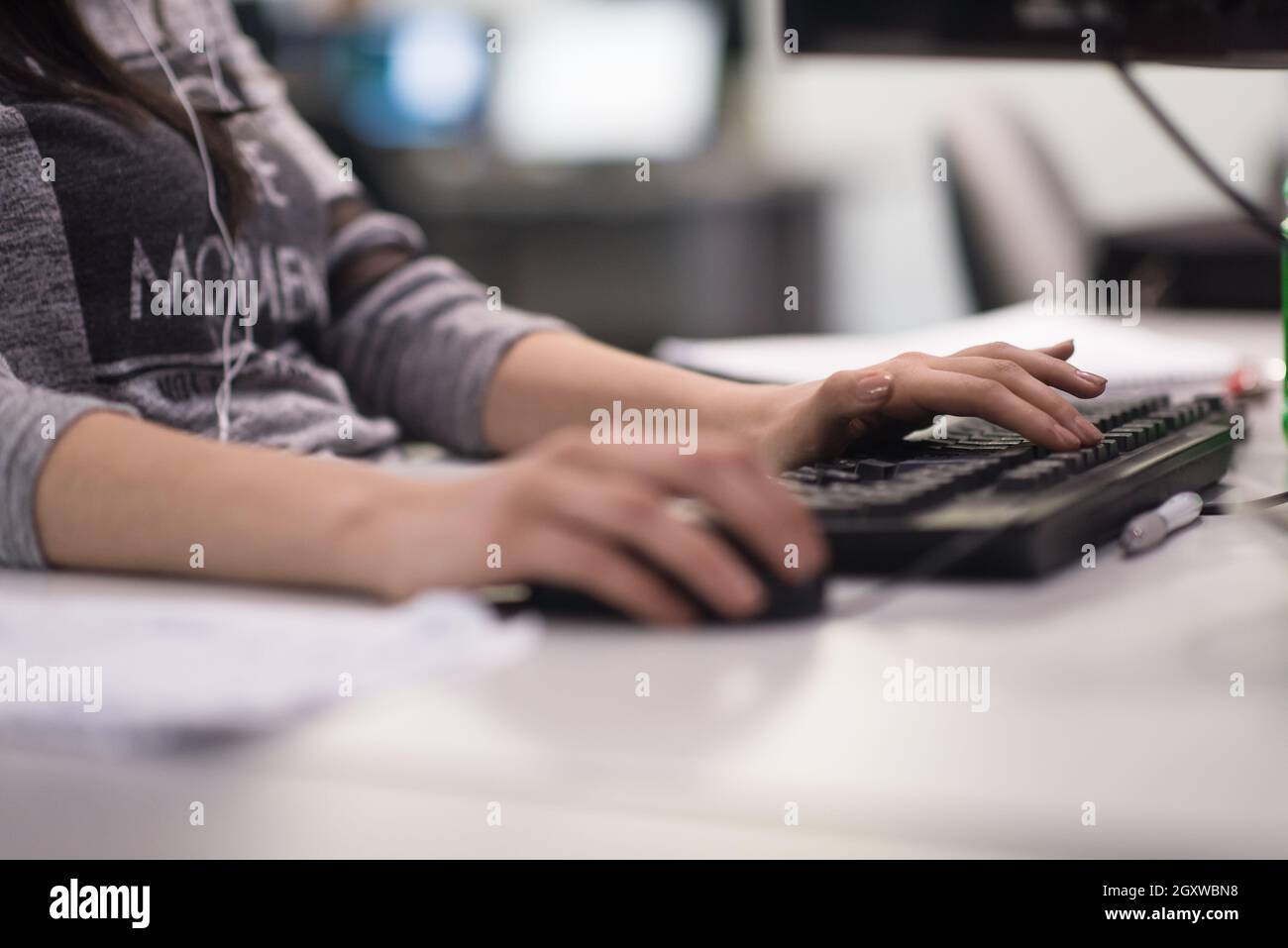 software developer writing programming code on computer Stock Photo - Alamy