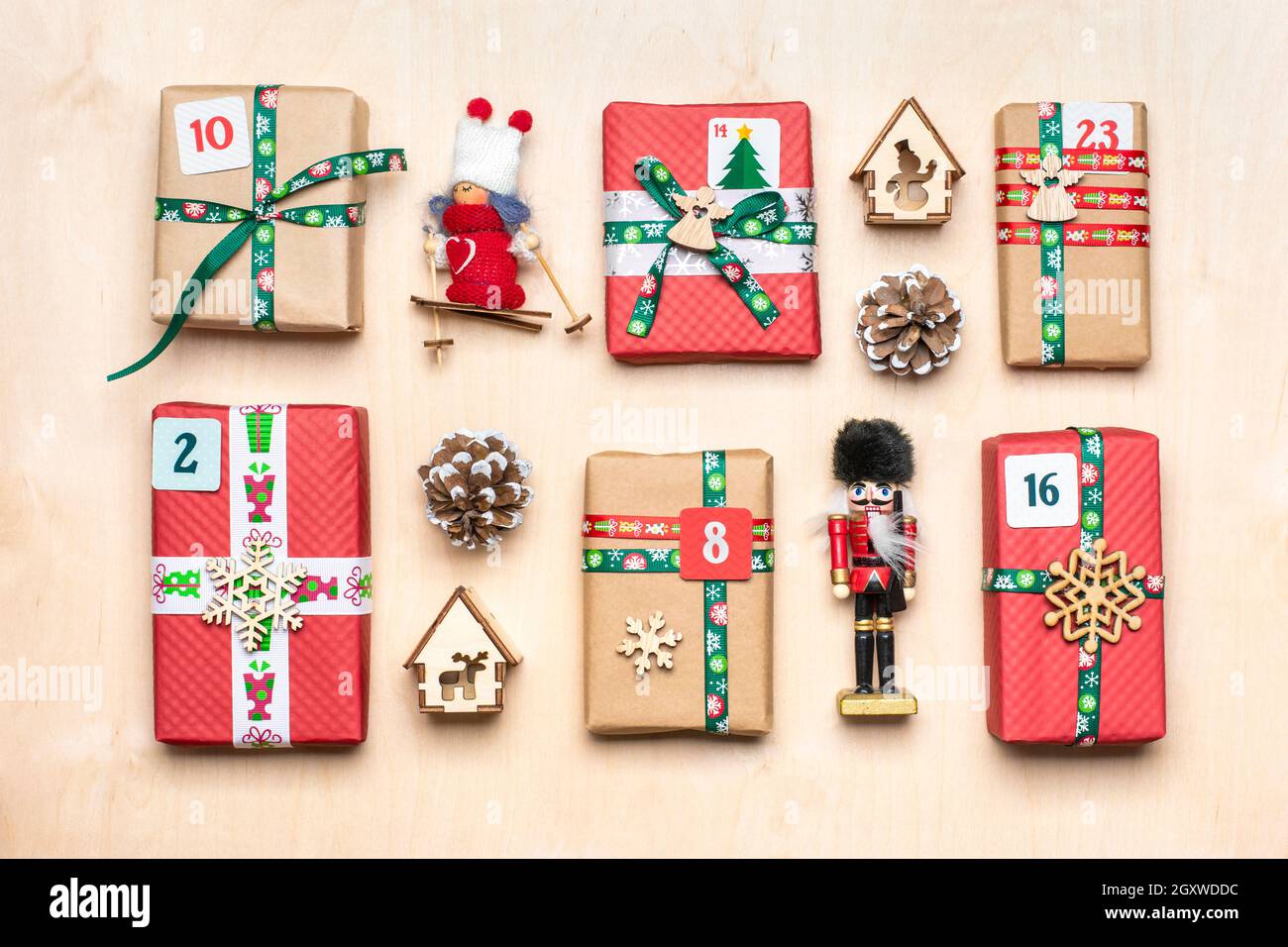 Home made advent calendar hi-res stock photography and images - Alamy