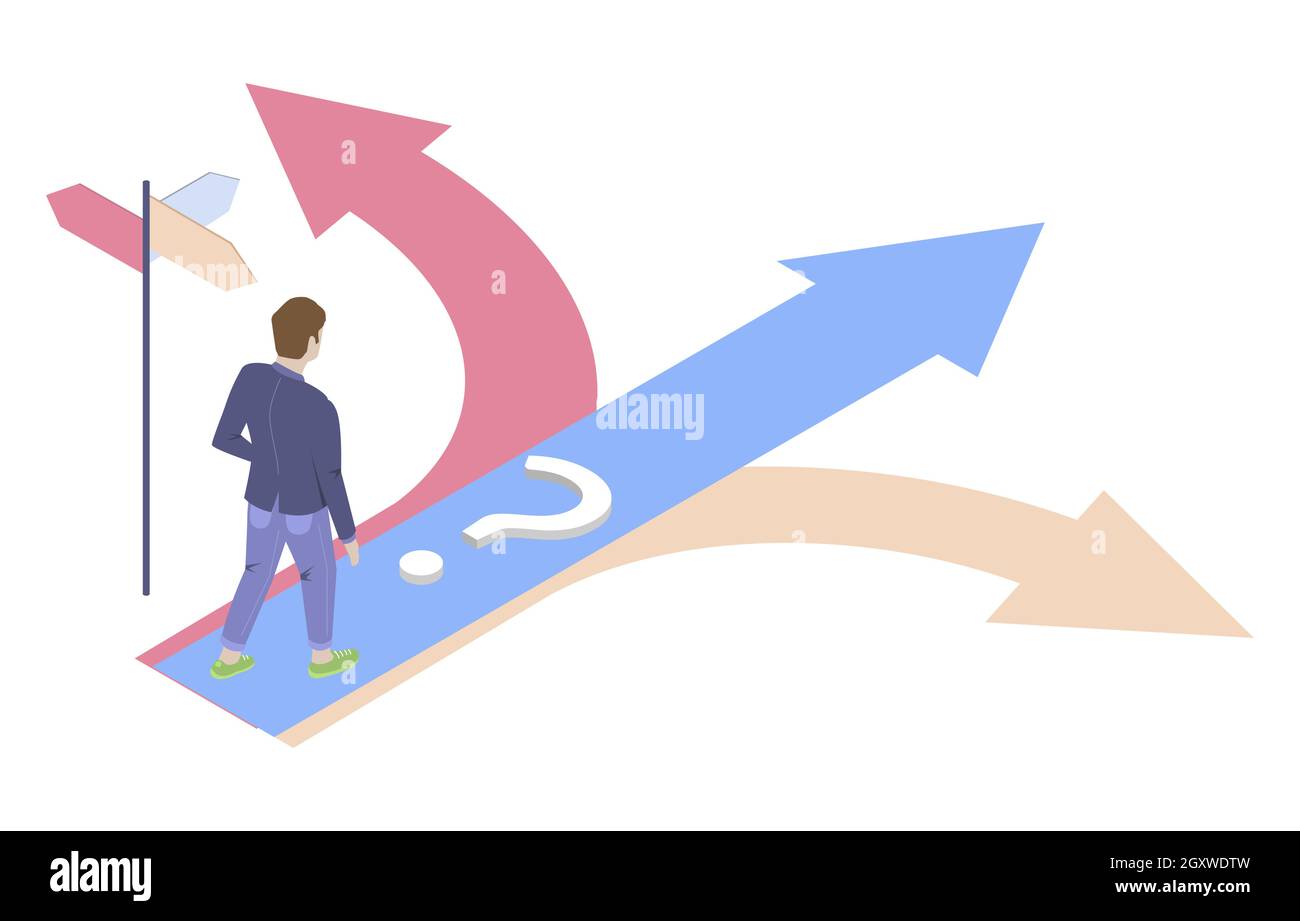 Businessman decision making skills Stock Vector Images - Alamy