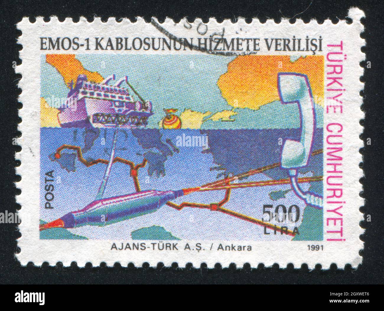 TURKEY- CIRCA 1991: stamp printed by Turkey, shows Eastern ...