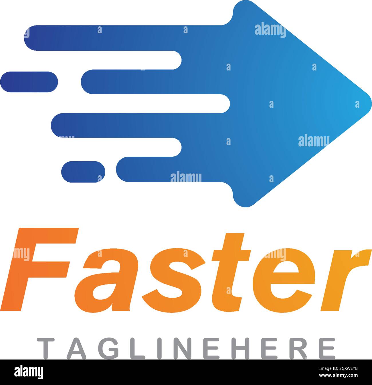 fast arrow logo vector template Stock Vector Image & Art - Alamy