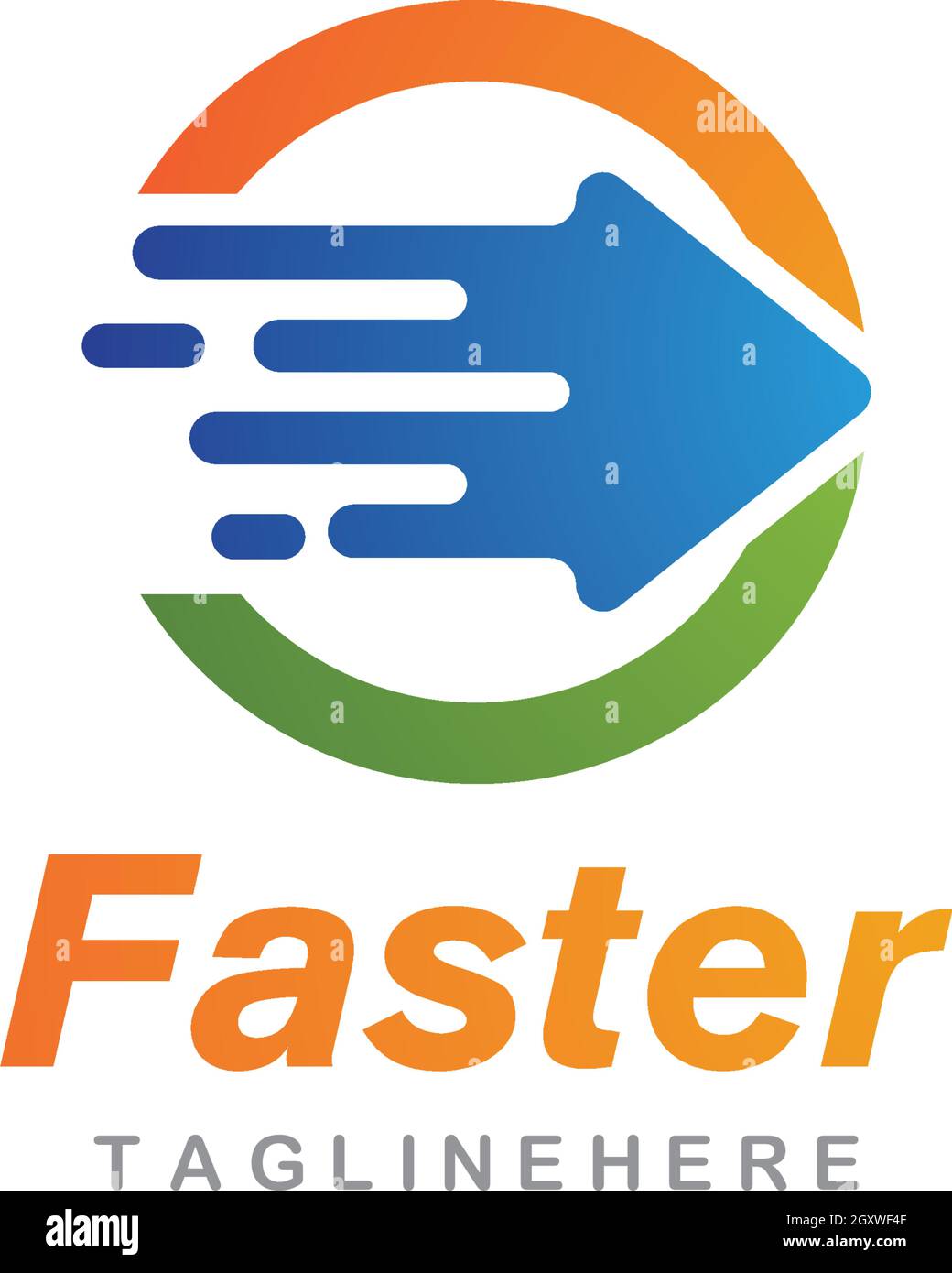 fast arrow logo vector template Stock Vector Image & Art - Alamy