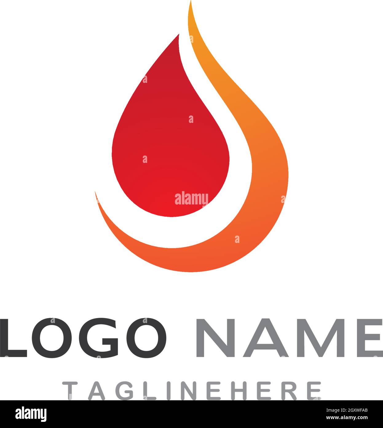 Fire flame Logo Template vector icon Oil, gas and energy logo concept ...