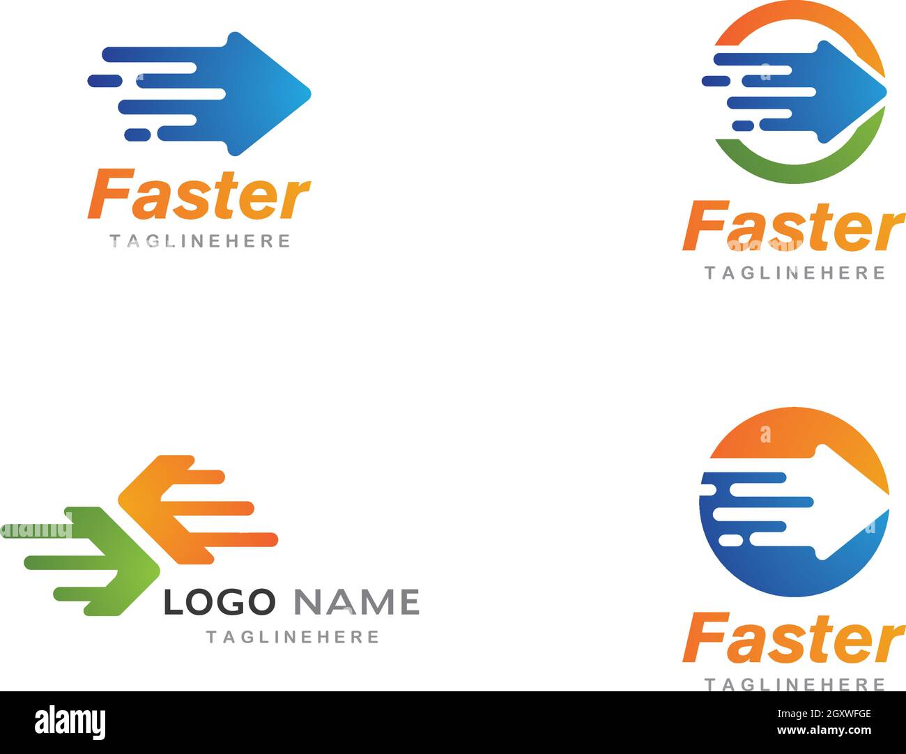 fast arrow logo vector template Stock Vector Image & Art - Alamy