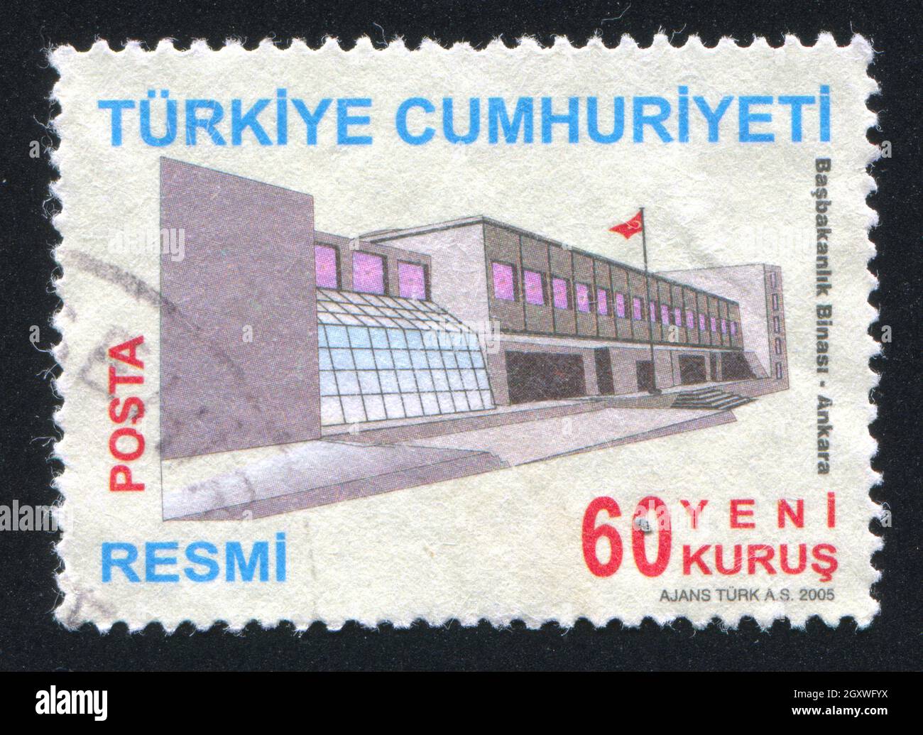Mail post postage turkey stamp hi-res stock photography and images - Alamy