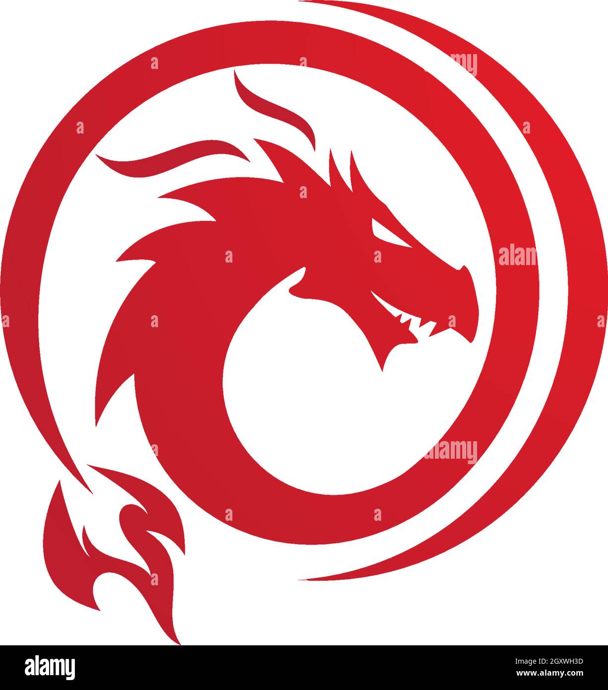 Dragon logo template vector illustration Stock Vector Image & Art - Alamy