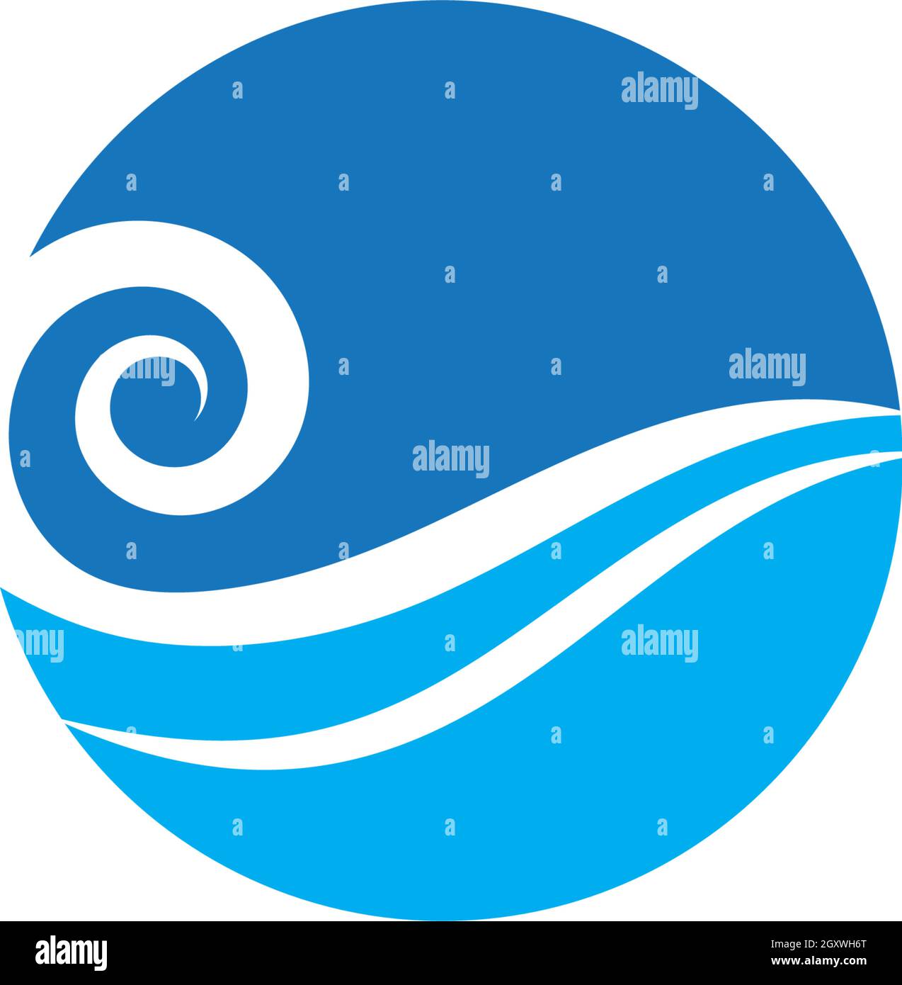 Water Wave symbol and icon Logo Template vector Stock Vector Image ...